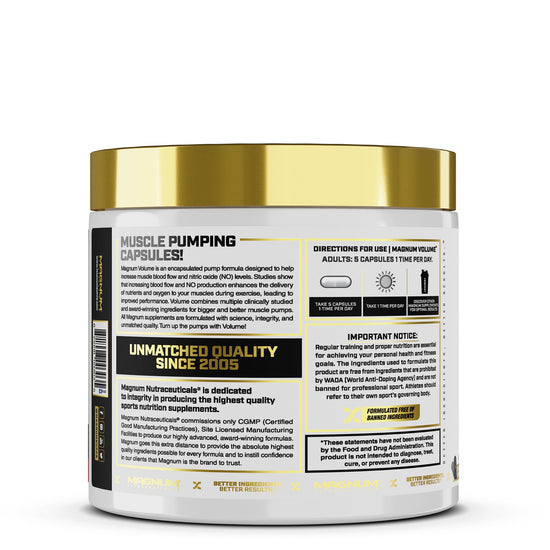 Muscle Pump Capsules | VOLUME | Magnum Nutraceuticals